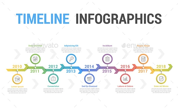 时间表——信息图Timeline - Infographics 议程、业务、图表、公司、日期、图,元素,流程,流程图,图表,图形,历史信息 ...