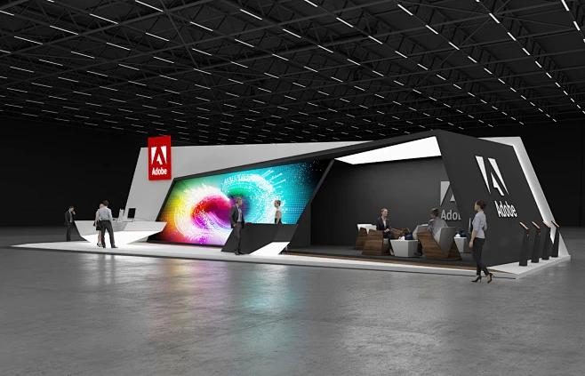 * Adobe * Exhibition stand * : Design concept for exhibition stand ...