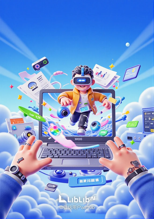 3D潮流趣味元素、卡通小场景-LoRA-元宝Chenxi-LiblibAI-花瓣网