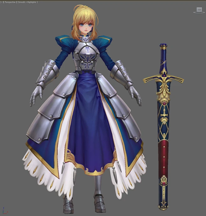 Fate/stay night (Fan art), mina kim : 3D Fate/stay night (Fan art ...