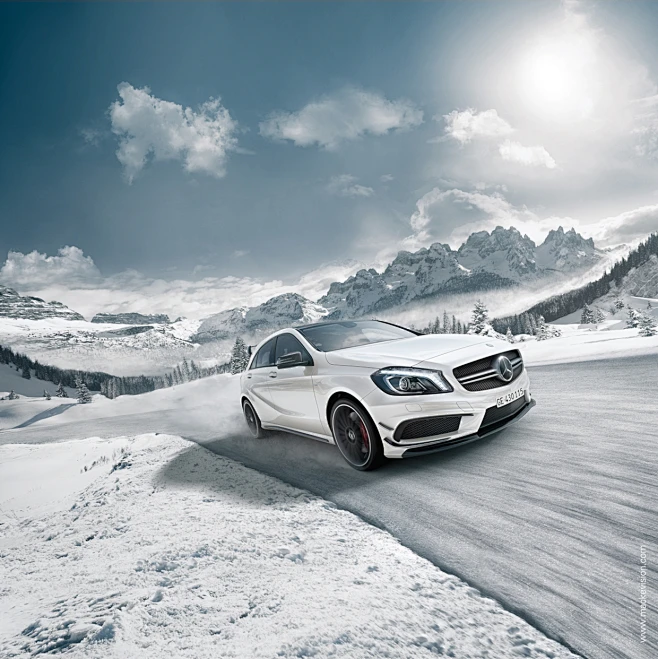 Mercedes-Benz Snow Monster : The Mercedes-Benz 4MATIC print campaign ...
