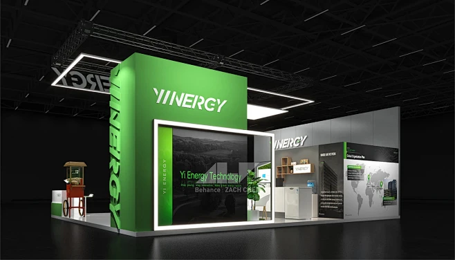 solar energy booth Exhibition Stand expo exhibition stand YINERGY 德国慕尼黑 ...