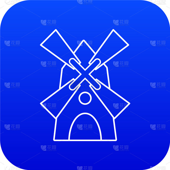 蓝色,风车,计算机图标,农业,传统,谷物,风,食品,技术,面粉