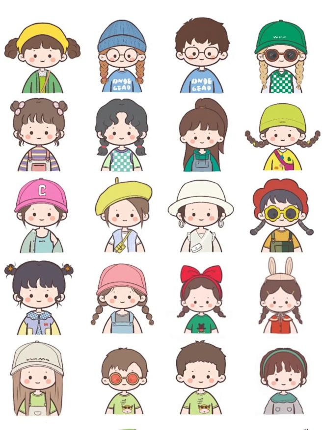 照片转手绘卡通小头像～20r！ : 把你的照片给我吧，我给你画个属于你的小头像～20r/人！ #头像约稿 #白菜价约稿 #卡通头像 #Q版 ...