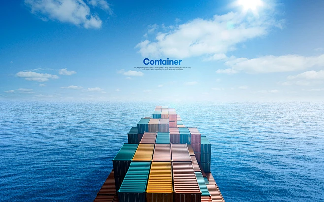 Seaport Logistics Poster Template 9款创意港口国际贸易海运物流集装箱海报展板招贴设计PSD分层源文件素材 ...