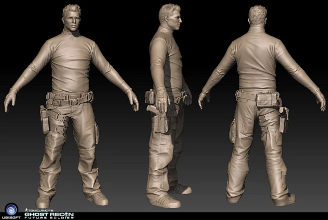 士兵ZB图 17P-CG角色-微元素 - Element3ds.com!-花瓣网