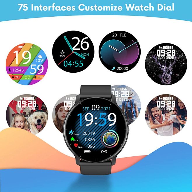 Amazon.com: TAOPON Smart Watches for Android iOS Phones IP67 Waterproof ...
