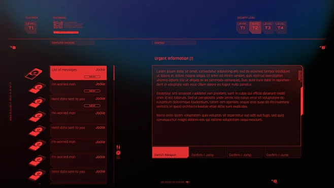 Cyberpunk 2077—User Interface (Part 1) : This is the first part, from ...