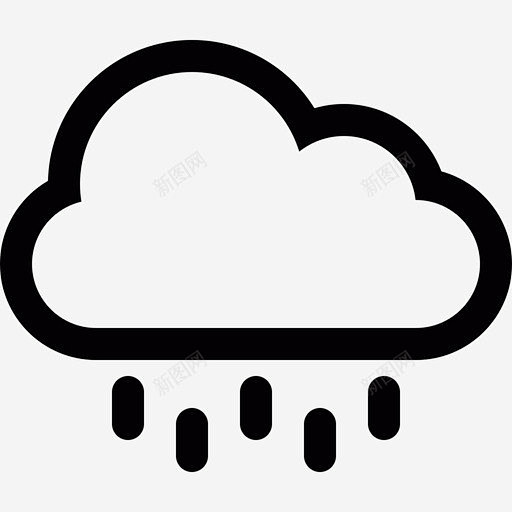 小雨雨天雨云图标 设计图片 免费下载 页面网页 平面电商 创意素材
