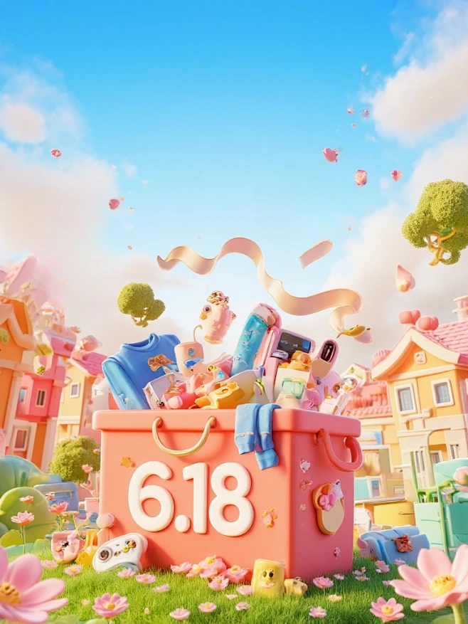 Ai绘图，618，双11，3D，电商，海报，可帮做 - 小红书-花瓣网