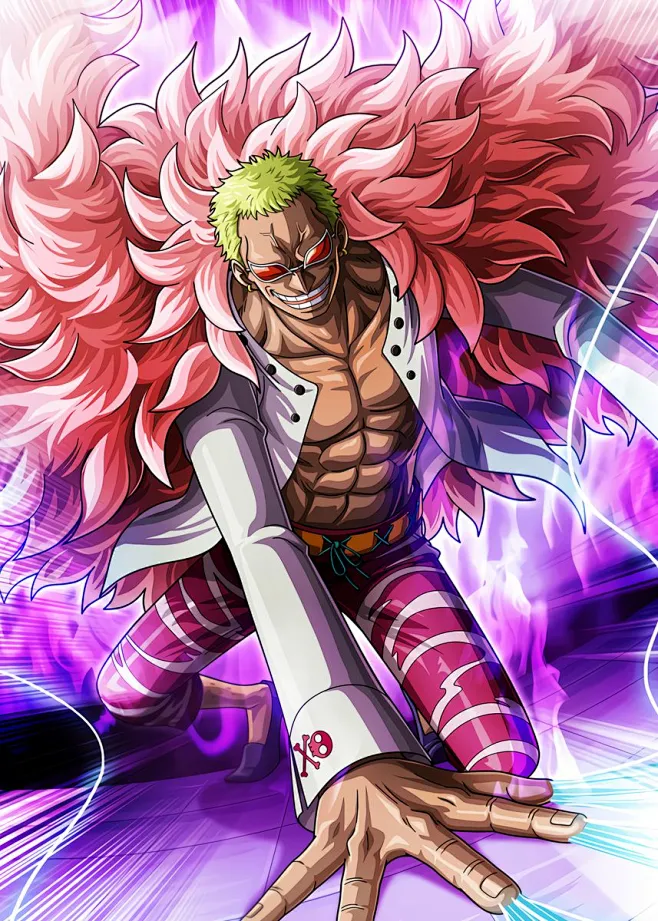 "Doflamingo One piece" Poster Print on metal by OnePieceTreasure-花瓣网