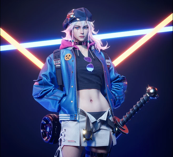 sword girl-花瓣网