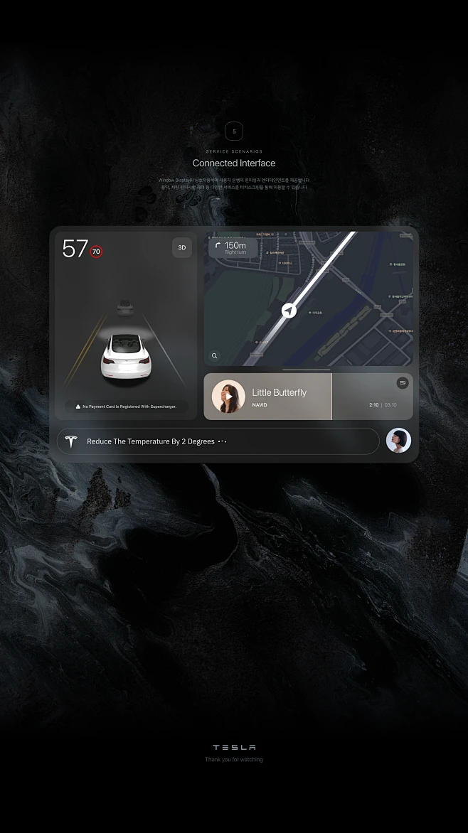 tesla concept hmi Infotainment ux-花瓣网
