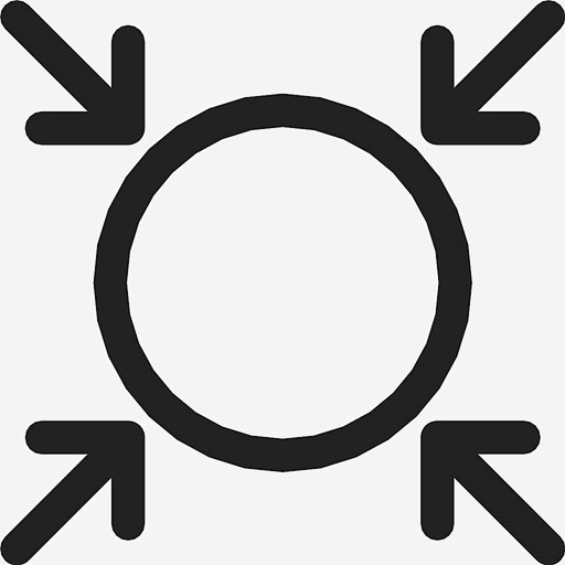 响应收缩移入图标_88ICON https://88icon.com 响应 收缩 移入 向内 包含 包括 圆圈 箭头