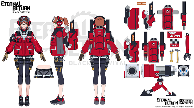 #EternalReturn:BlackSurvival Eternal Return Works - Skin - CHoney的插画