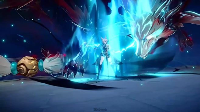 Chasing the Dragon【蚀月心兽&飞霄之影】4K技能慢放60倍-压迫感最强boss？-花瓣网