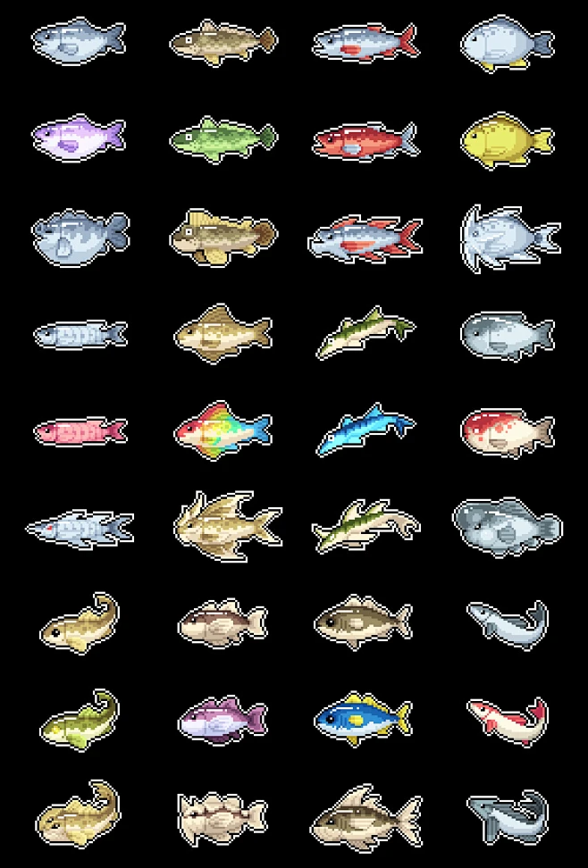 Pixel fish:2021/05/17-花瓣网