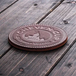 CHEVEN起凡 玻璃杯皮质加厚杯垫 水杯子防磨损底垫 茶杯隔热垫-花瓣网