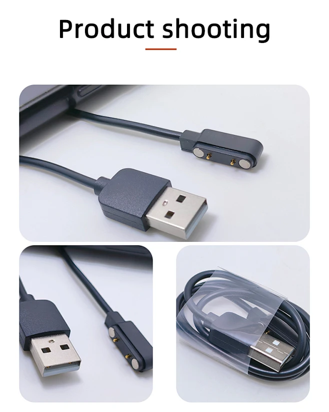 Magnetic Bracelet Watch Charger Smartwatch Usb Charging Cable 2 Pin 1a ...