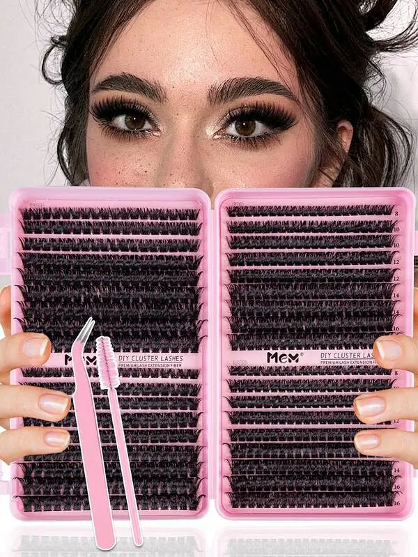 640pcs D Curl Eyelash Extension Kit, 10D 20D 30D 40D 50D 60D 80D 100D ...