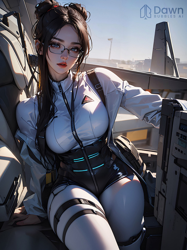 #SF Scifi 1 - DawnBubblesAi的插画