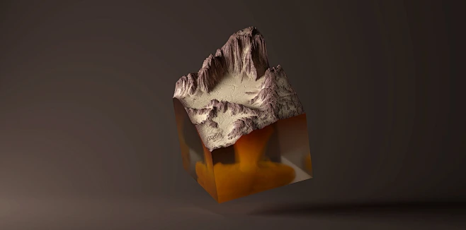 CGI SerialCut mountains smoke-花瓣网
