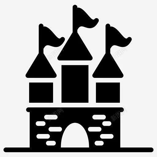 迪士尼乐园游乐场迪士尼乐园迪士尼城堡图标 icon 标识 标志 UI图标 设计图片 免费下载 页面网页 平面电商 创意素材-花瓣网