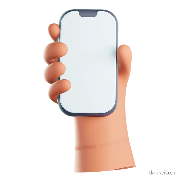 Grab握手机 - @到位啦UI素材 25款可爱3D手势交互样机模型-花瓣网