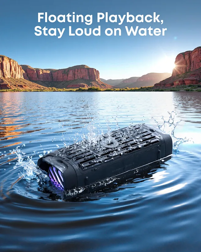 Amazon.com: Soundcore Boom 3i by Anker, Rugged Outdoor Speakers, IP68 ...