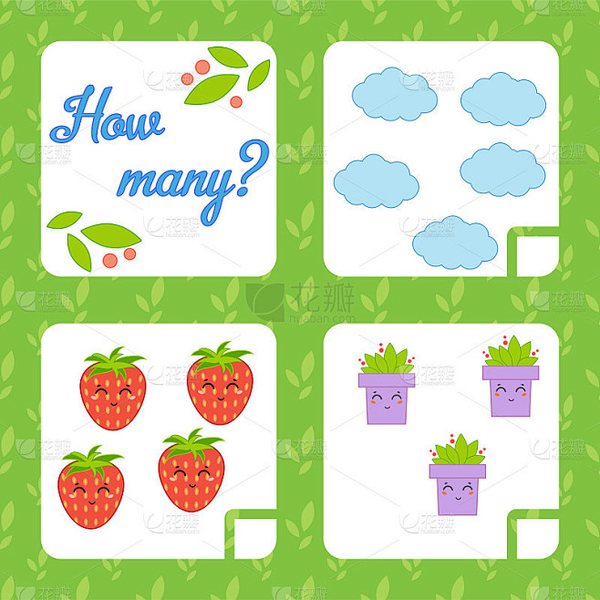 Counting game for preschool children for the devel