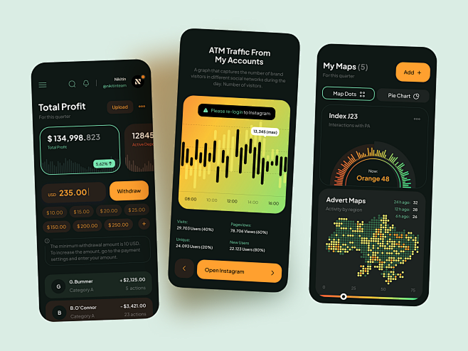 Marketing Mobile App Design by NIKITIN on Dribbble