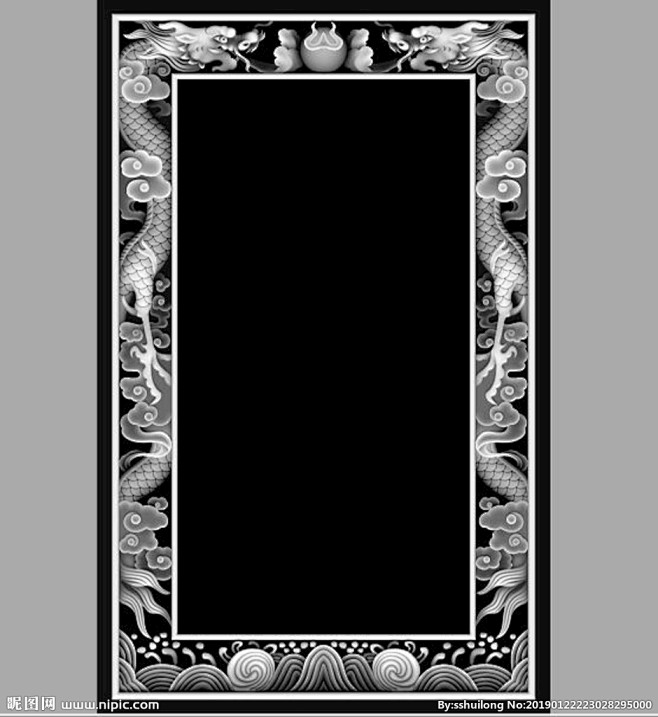 龙 灰度图 精雕图 木雕 浮雕-花瓣网