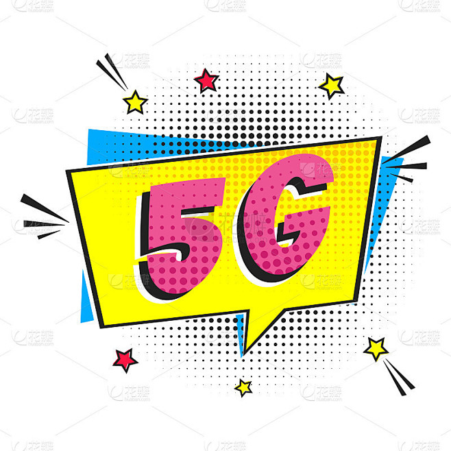5G new wireless internet wifi connection comic sty