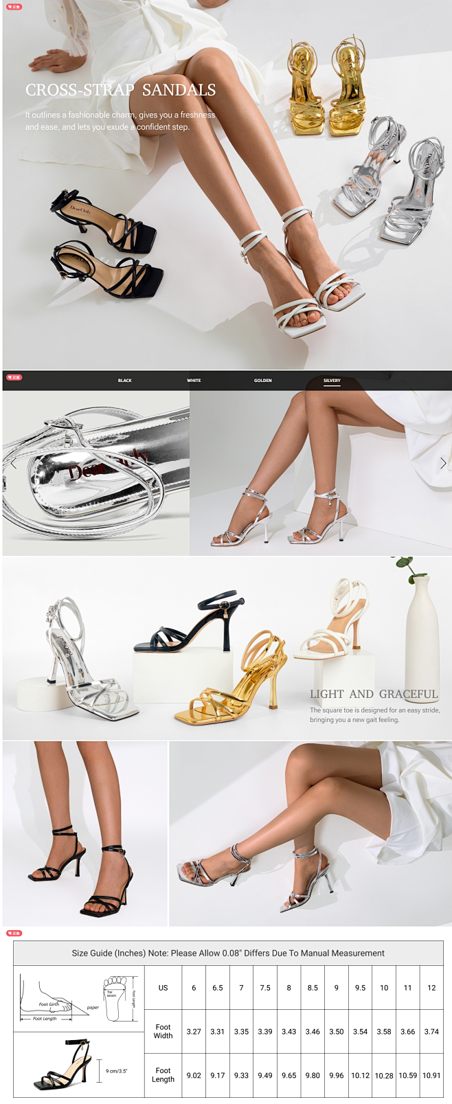 Amazon.com: DearOnly Womens Lace up Heels Stiletto High Heeled Sandals ...