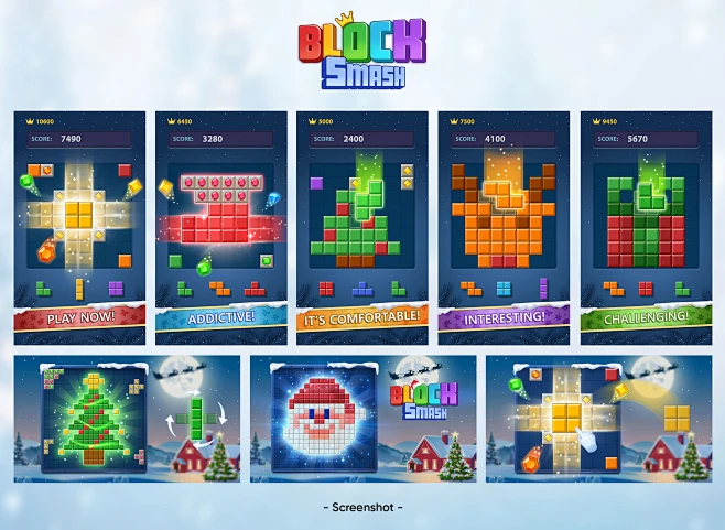 [GAME] Block Smash Graphic Ads :: Behance-花瓣网