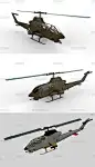 AH12武装直升机3d模型3dm+max+3ds+ksp-花瓣网