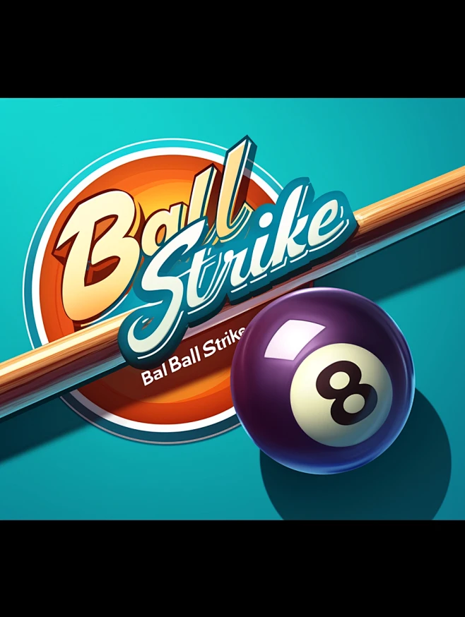 mjgz001_Logo_with_8_Ball_Strike_text_in_bold_game_logo_billiard ...