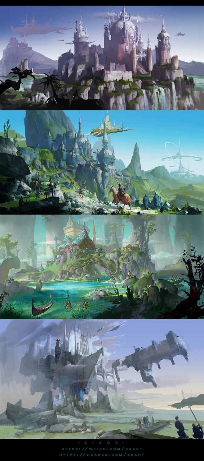 【小K原创作品】 场景色稿草图。 个人微博：http://weibo.com/kkart-花瓣网