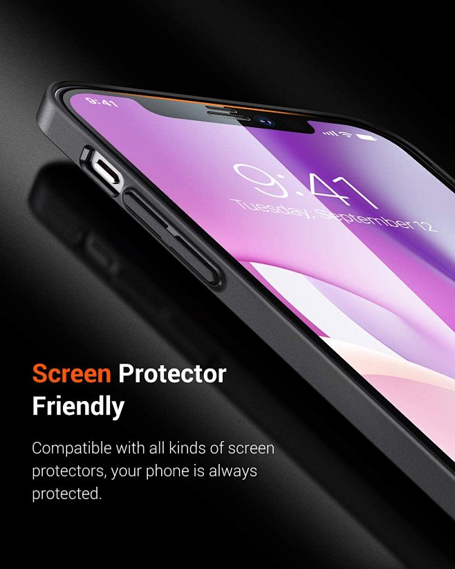 Amazon.com: TORRAS Slim Fit iPhone 12 Case/iPhone 12 PRO Case, [Paper ...