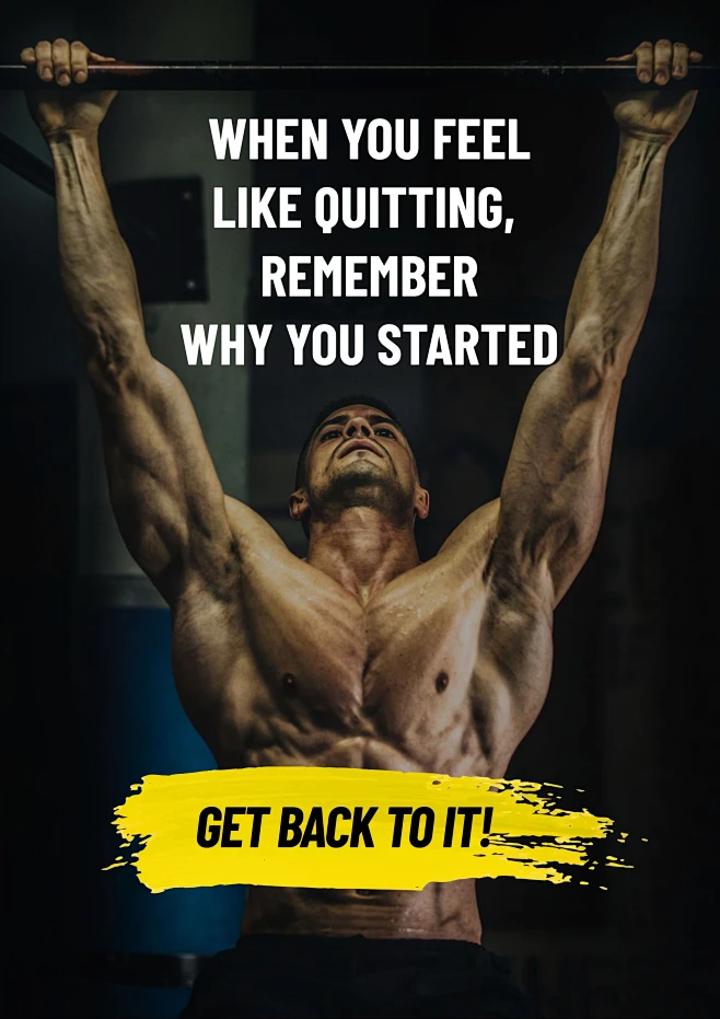 Workout Exercise Fitness Inspirational Motivational Positive Quote ...