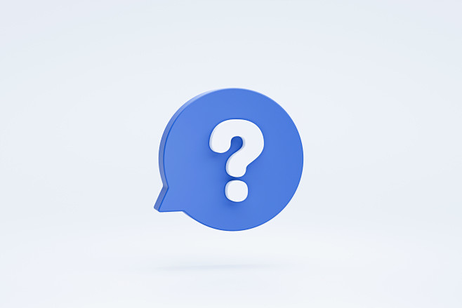 question-mark-bubble-speech-sign-symbol-icon-3d-rendering