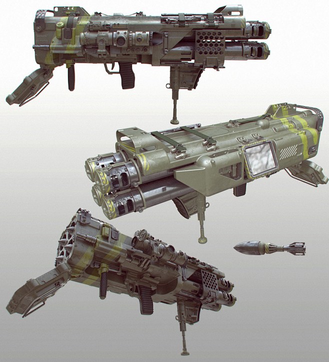 科幻枪械原画科幻武器原画科幻热武器原画来自cgbook.cn (907)