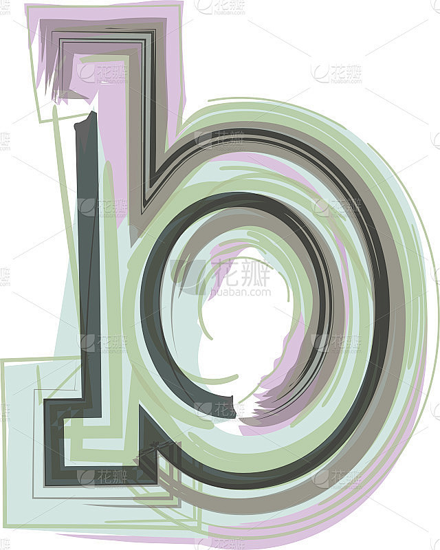 字母b -标志图标设计