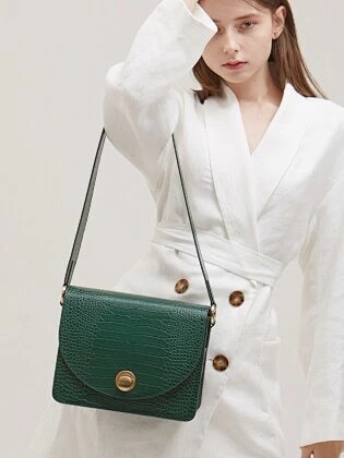 [W CONCEPT] : [ANODDS 앤오즈] ISLE CROC Shoulder Bag 6 Color-花瓣网