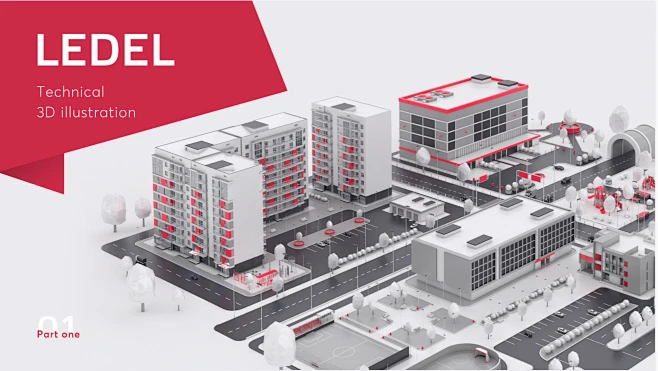 Ledel 3D objects on Behance-花瓣网