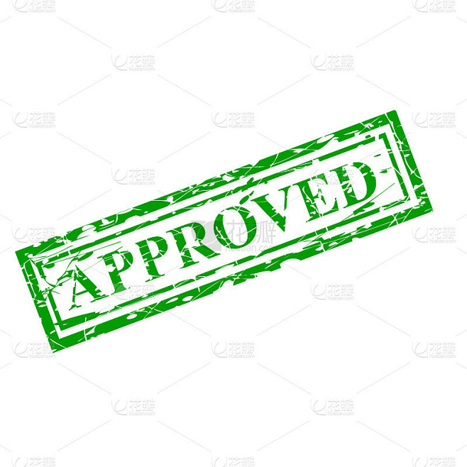 1 Green Rubber Stamp Effect, Document Proposal Off