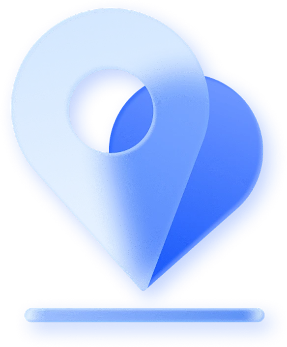 单色渐变毛玻璃质感ICON素材-定位-花瓣网