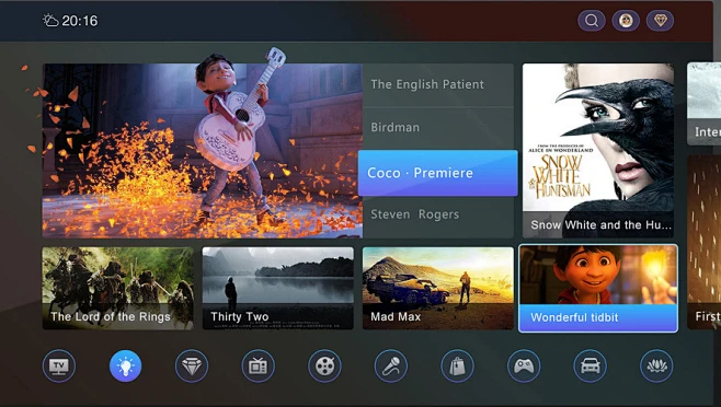 智能电视界面概念设计-UICN用户体验设计平台-花瓣网