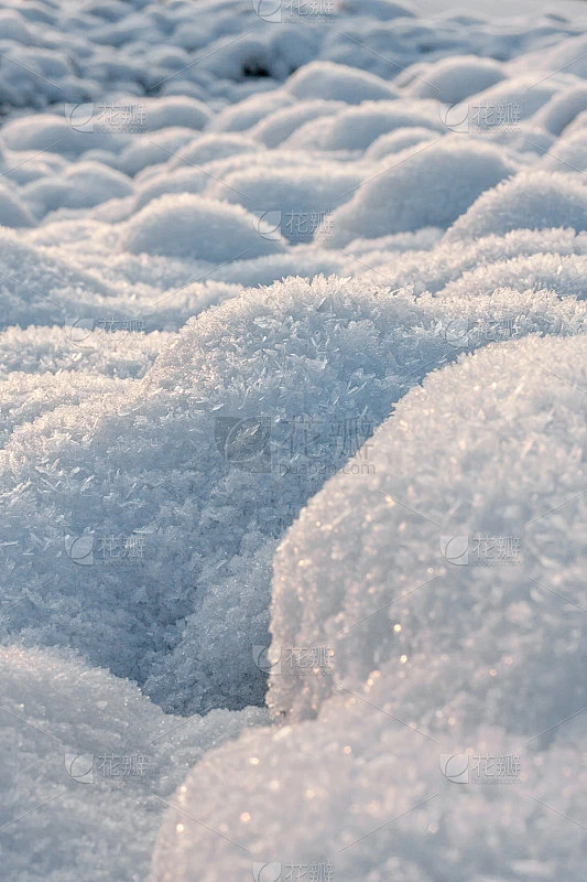 漂亮的冬季雪的纹理素材-花瓣网