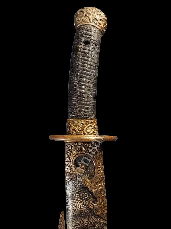 Exceptional late 18th C Chinese Peidao Sword Saber with hairpin ...